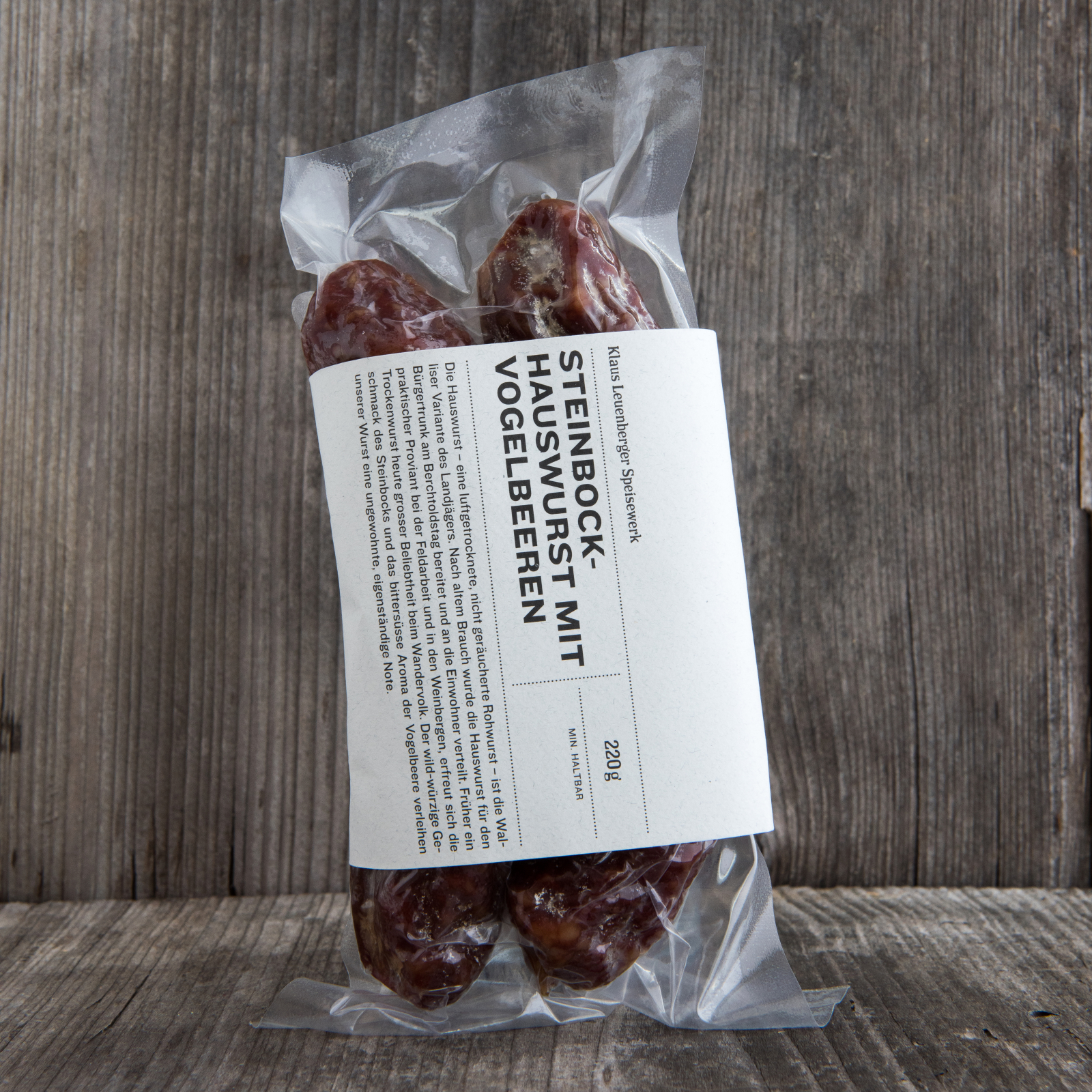 Steinbock-Hauswurst mit Vogelbeeren | Landschaftspark Binntal ...